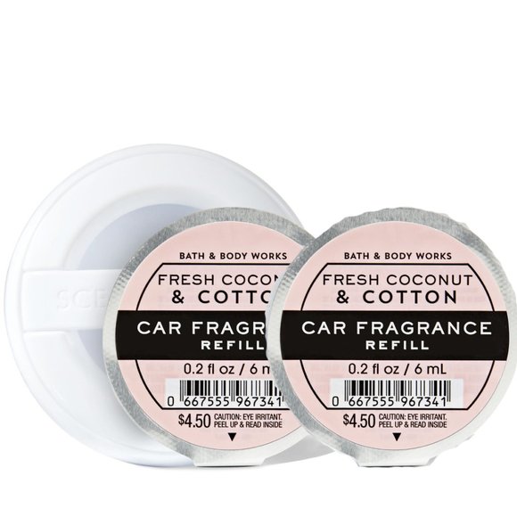 Bath & Body Works | Other | Bath Body Works Fresh Coconut Cotton Car ...